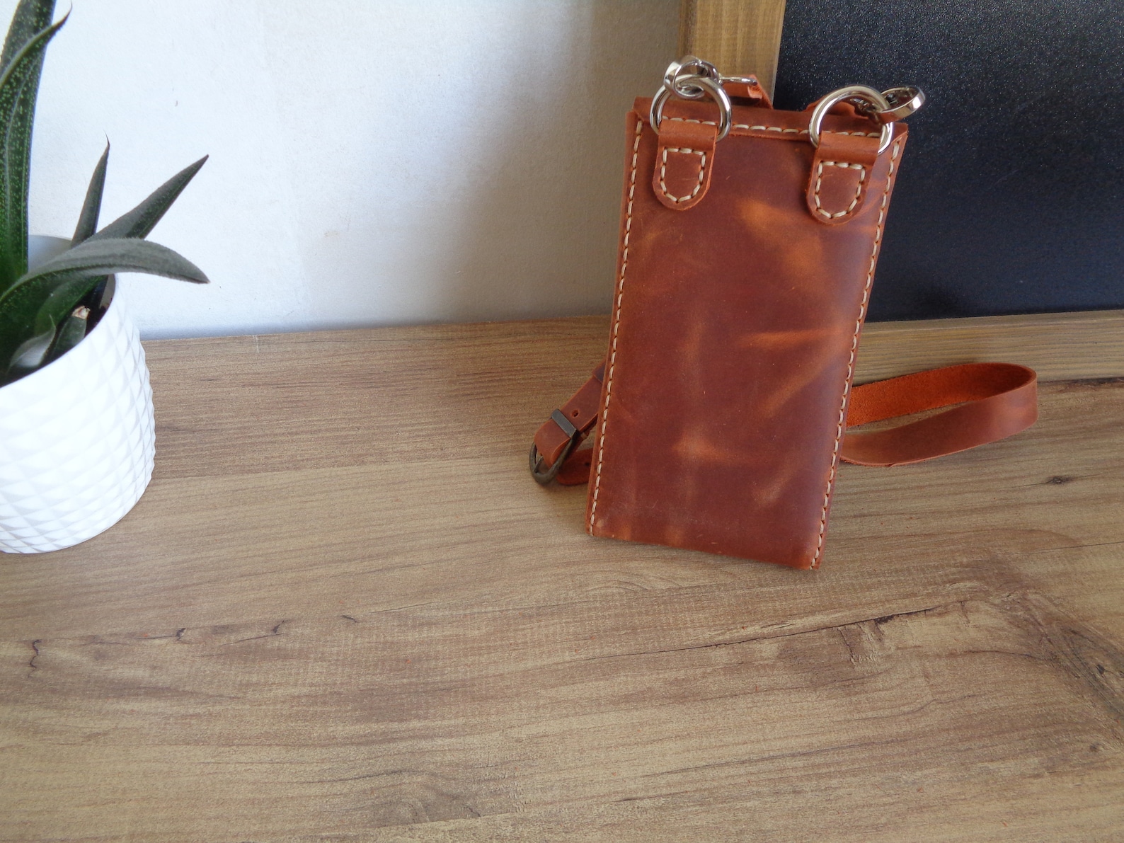 Leather Smartphone Neck Pattern Leather Phone Case Template - Etsy