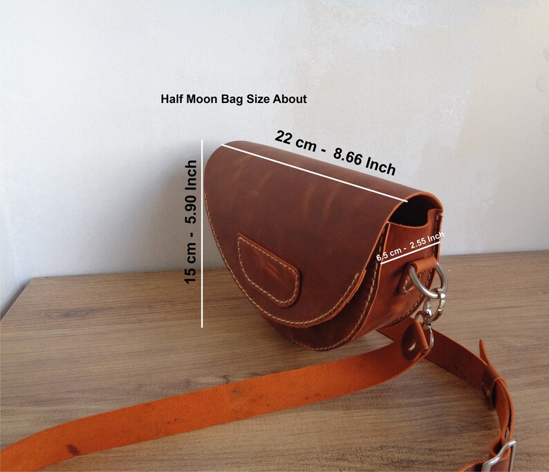Leather Half Moon Crossbody Bag PDF Pattern Leather Shoulder | Etsy