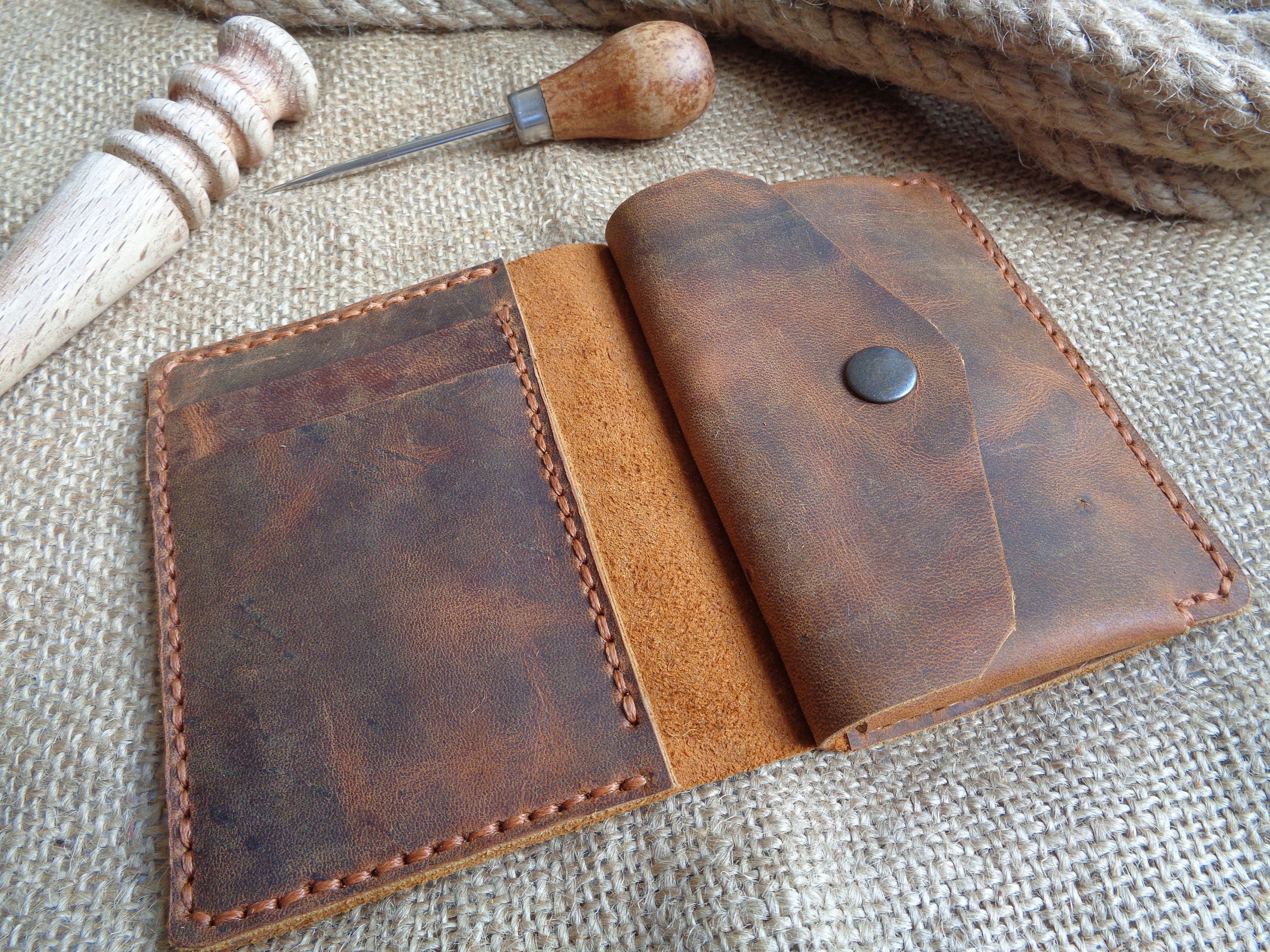 Leather Vertical Wallet PDF Pattern A4 Format Letter - Etsy Australia