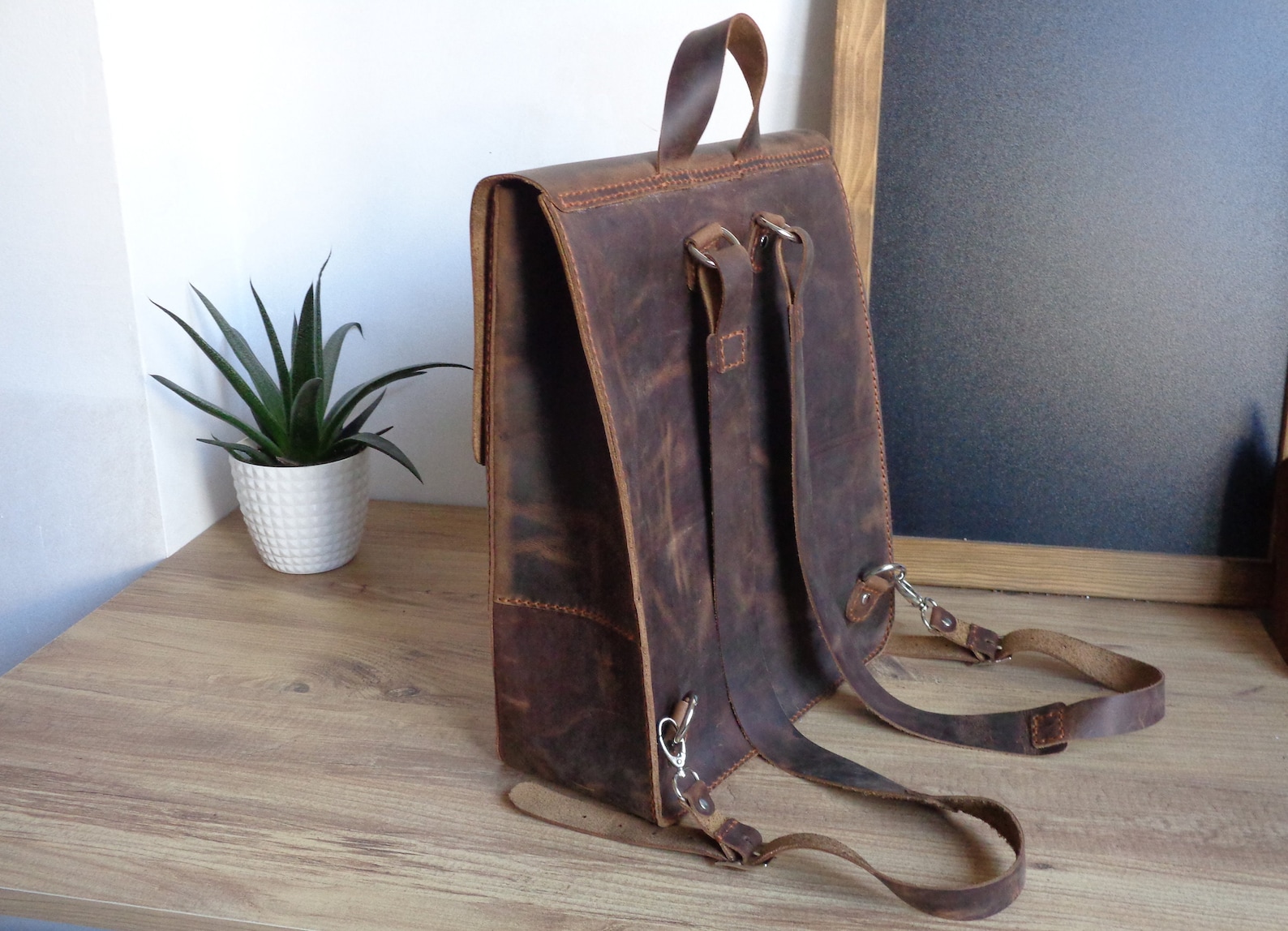 Leather Classic Backpack PDF Pattern Handmade Leather Backpack Digital ...