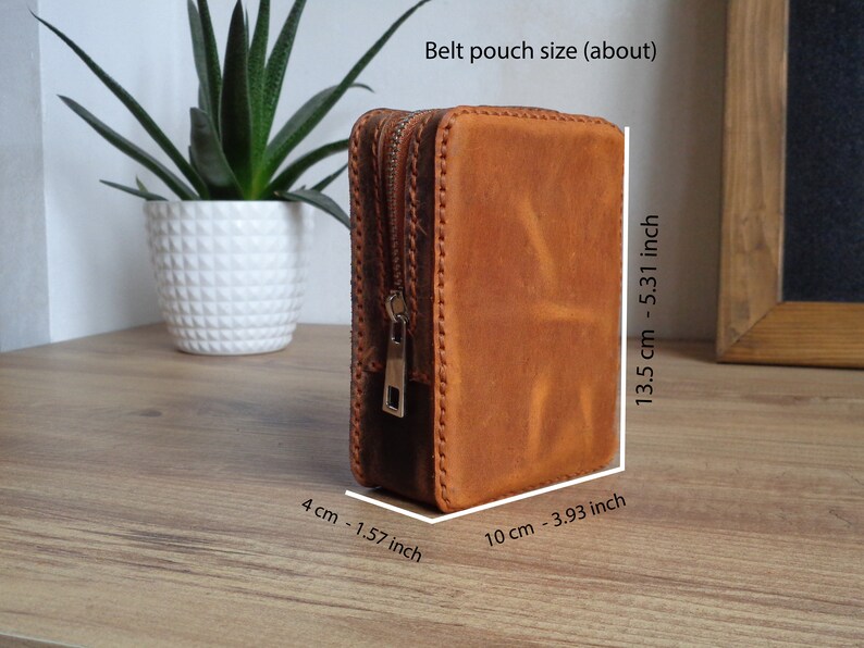 Leather Small Zipper Belt Pouch Leather Mini Belt Bag Tiny - Etsy