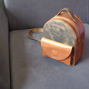 Leather Mini Woman Backpack PDF Pattern | Small Backpack PDF Template ...