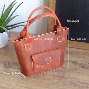 Leather Classic Handbag PDF Pattern | Daily Bag Template | Woman Mini ...