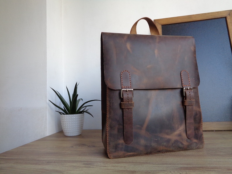 Leather Classic Backpack PDF Pattern Handmade Leather - Etsy
