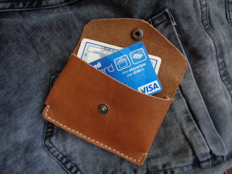 Leather Mini Card Wallet Pattern | A4 Format + Letter Format | With ...