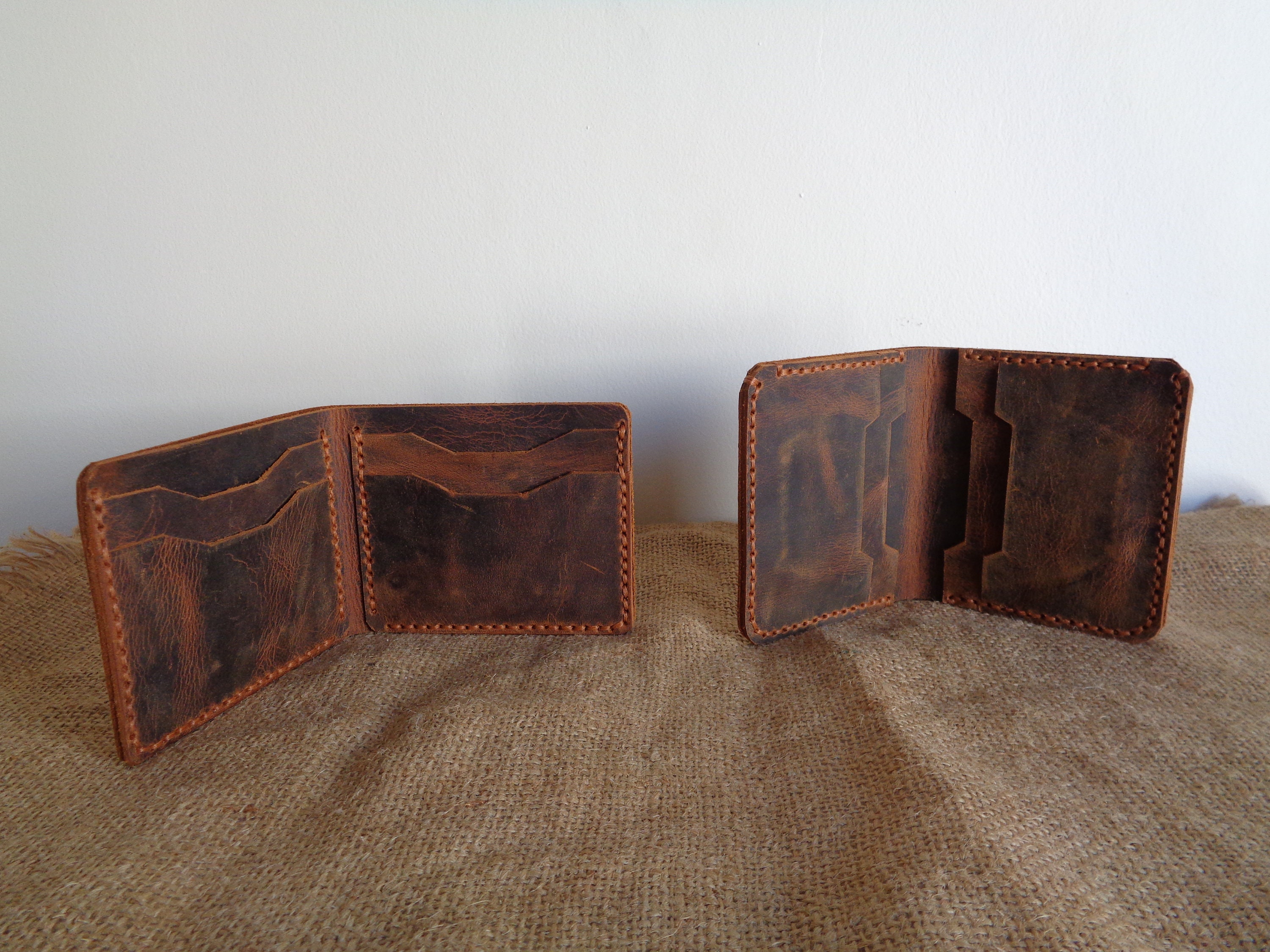Leather Bifold Pattern Set Vertical Wallet Vertical Bifold - Etsy Canada