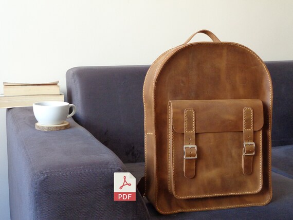 Leather Backpack Pattern Backpack Template Pdf Leather Bag - Etsy