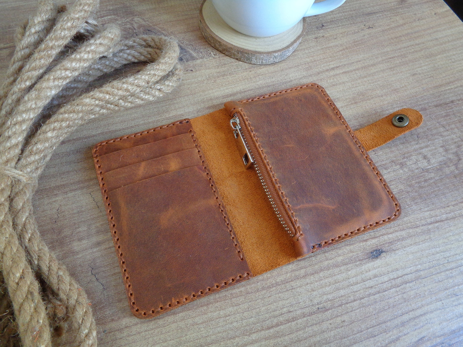 Leather Vertical Zipper Wallet PDF Pattern Card Wallet - Etsy