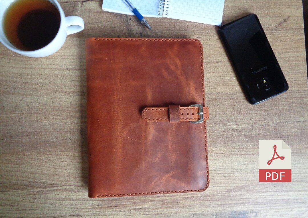 Leather Small Business Organizer Pattern | Travel Wallet Template (PDF ...