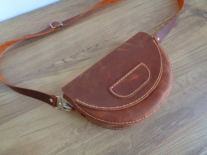 Leather Half Moon Crossbody Bag PDF Pattern Leather Shoulder | Etsy