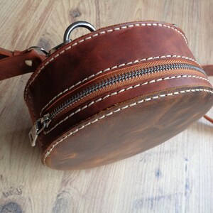Leather Circle Bag Pattern | Round Crossbody Template (PDF) - Etsy