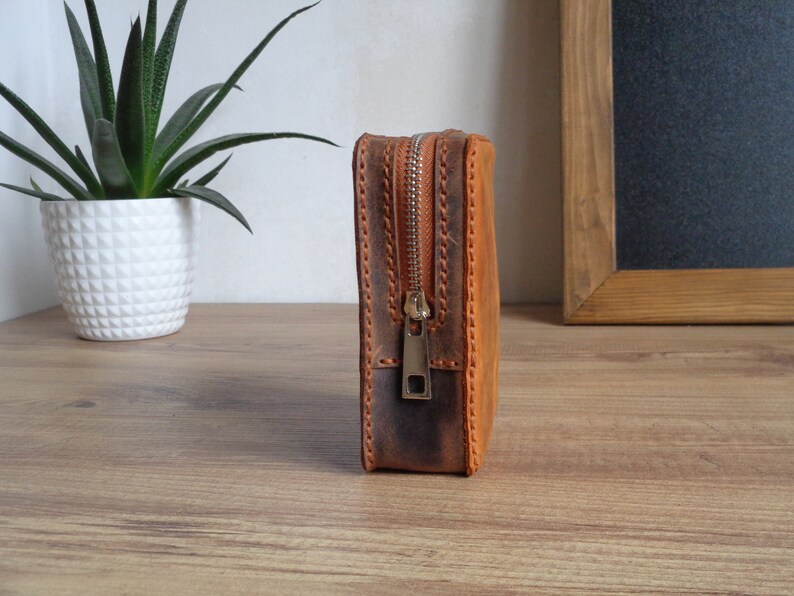 Leather Small Zipper Belt Pouch Leather Mini Belt Bag Tiny - Etsy