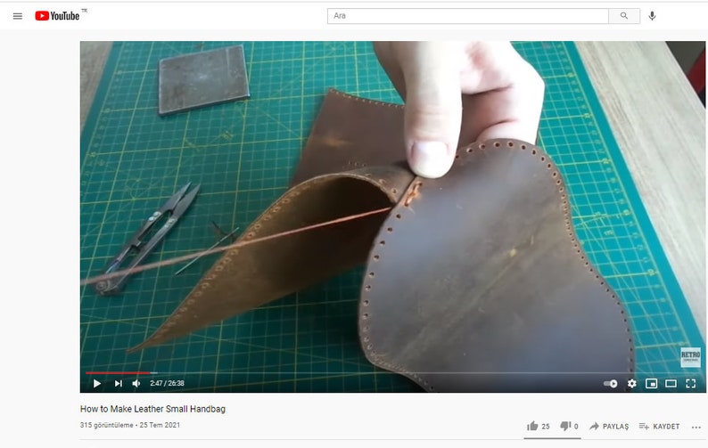 Leather Handbag Pdf Pattern Small Woman Bag Template Woman - Etsy