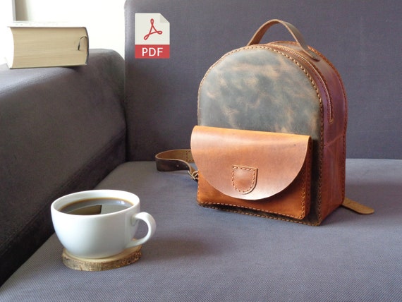 Leather Mini Woman Backpack PDF Pattern Small Backpack PDF - Etsy