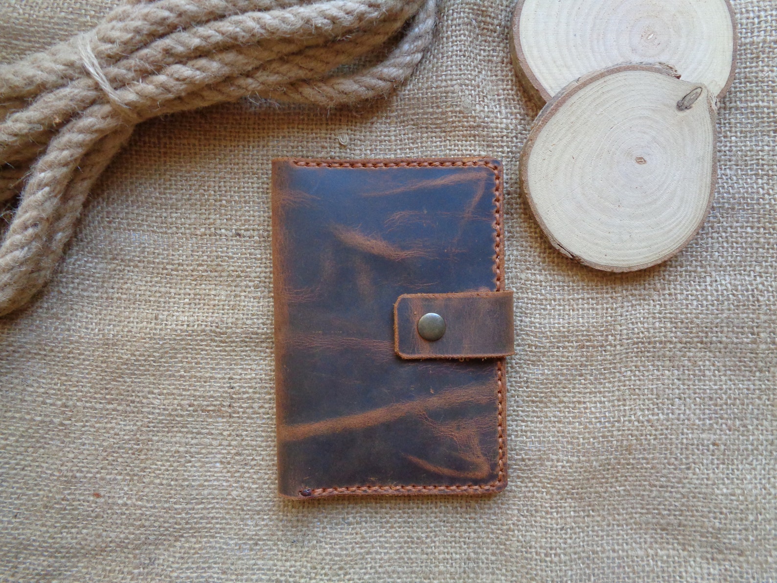 Leather Passport Wallet Pattern A4 Letter Format Leather | Etsy