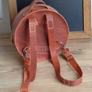 Leather Round Woman Backpack PDF Pattern | Circle Backpack PDF Template ...
