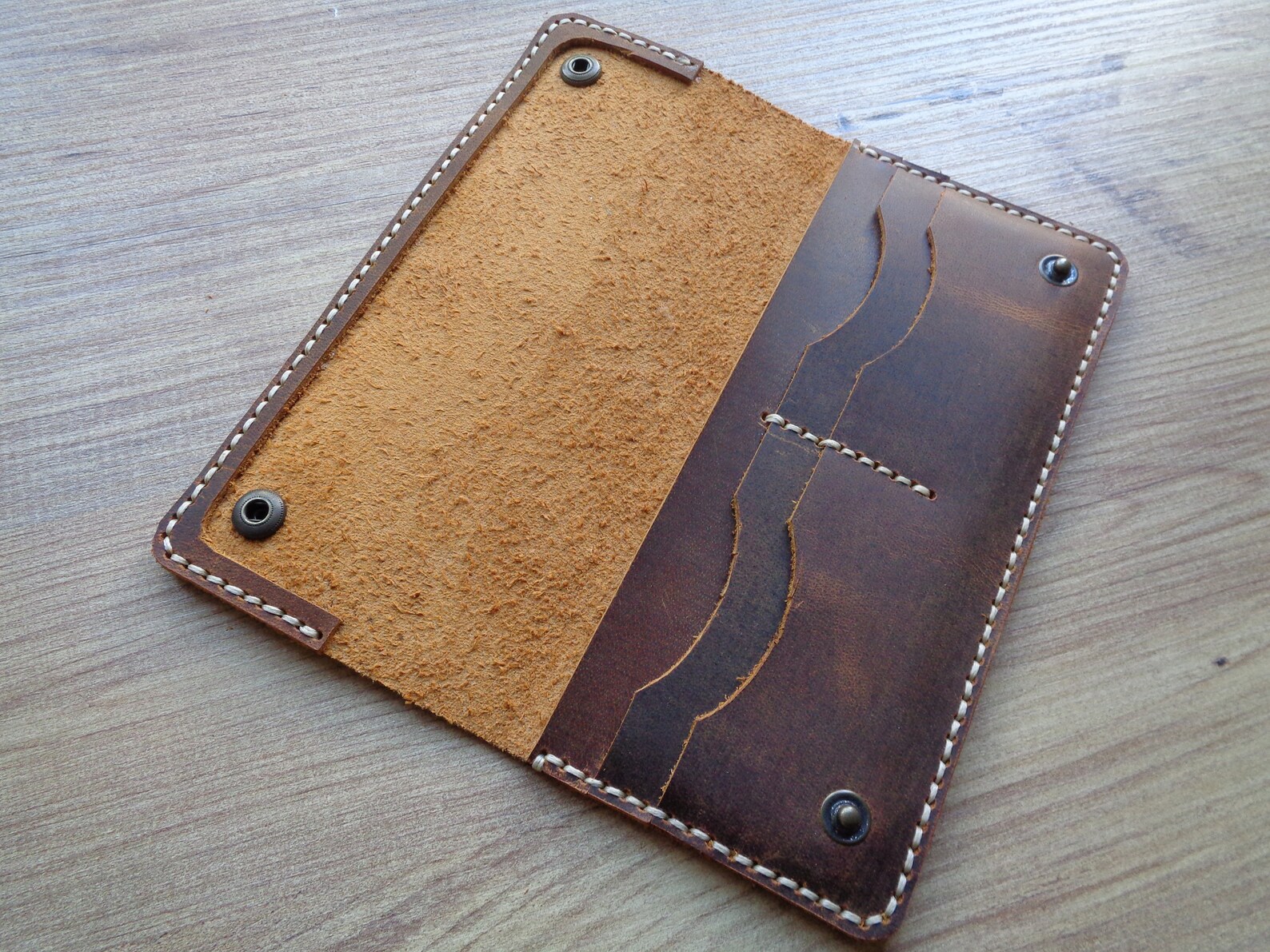Leather Trucker Wallet PDF Pattern Leather Long Wallet Pdf | Etsy