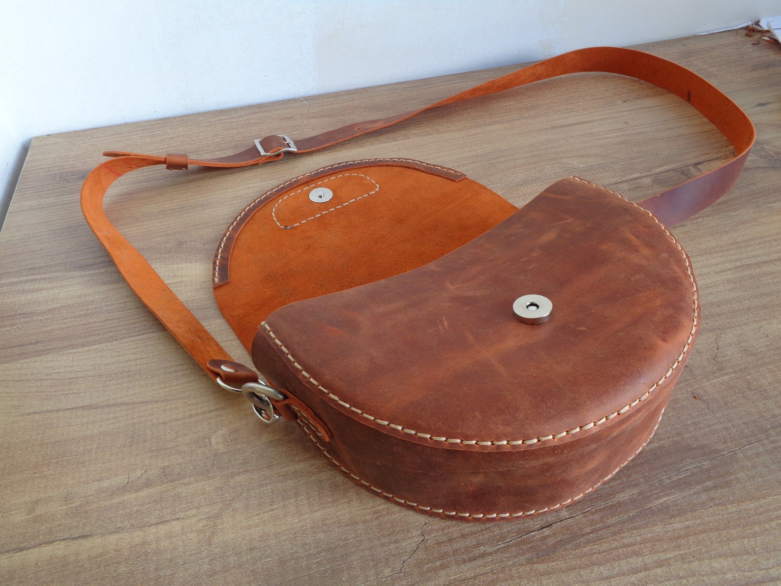 Leather Half Moon Crossbody Bag PDF Pattern Leather Shoulder | Etsy