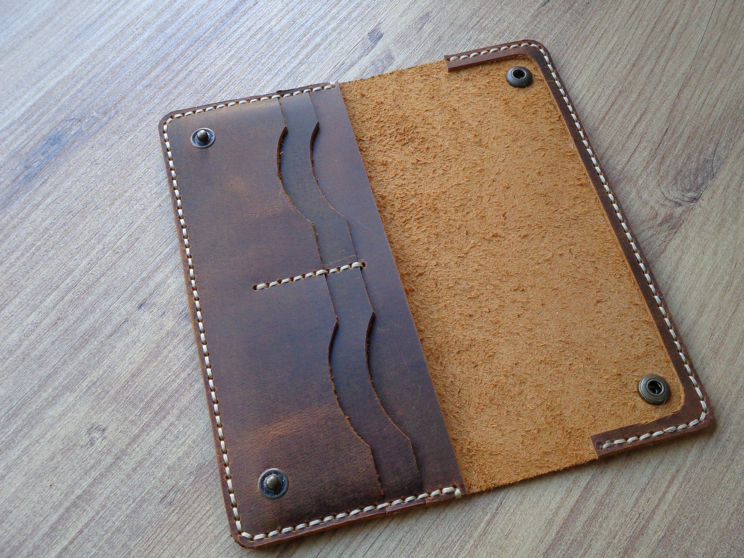 Leather Trucker Wallet PDF Pattern | Leather Long Wallet Pdf Pattern ...