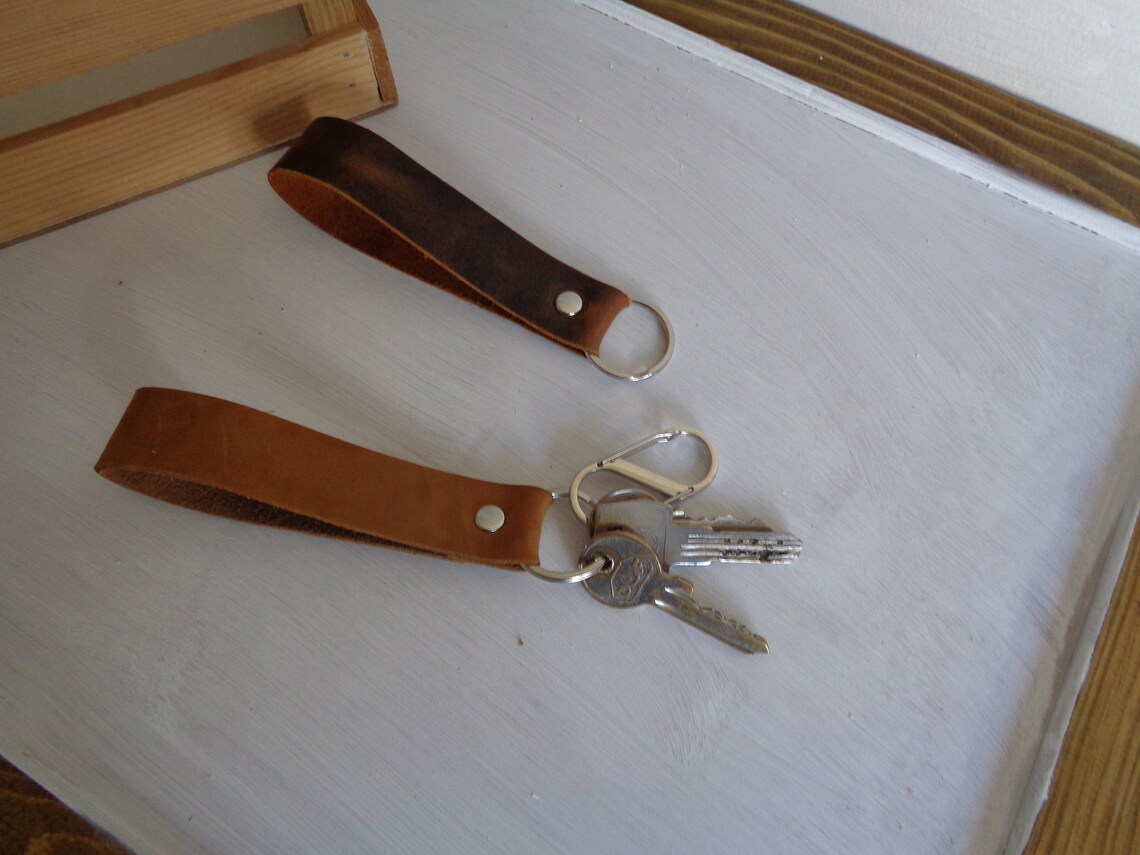 Leather Key Chain Pdf Pattern | Diy Leather Key Chain | A4 Format ...