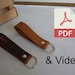 Leather Key Chain Pdf Pattern Diy Leather Key Chain A4 | Etsy