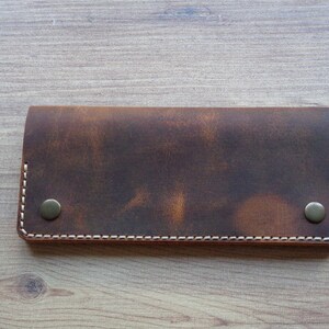 Leather Trucker Wallet PDF Pattern | Leather Long Wallet Pdf Pattern ...