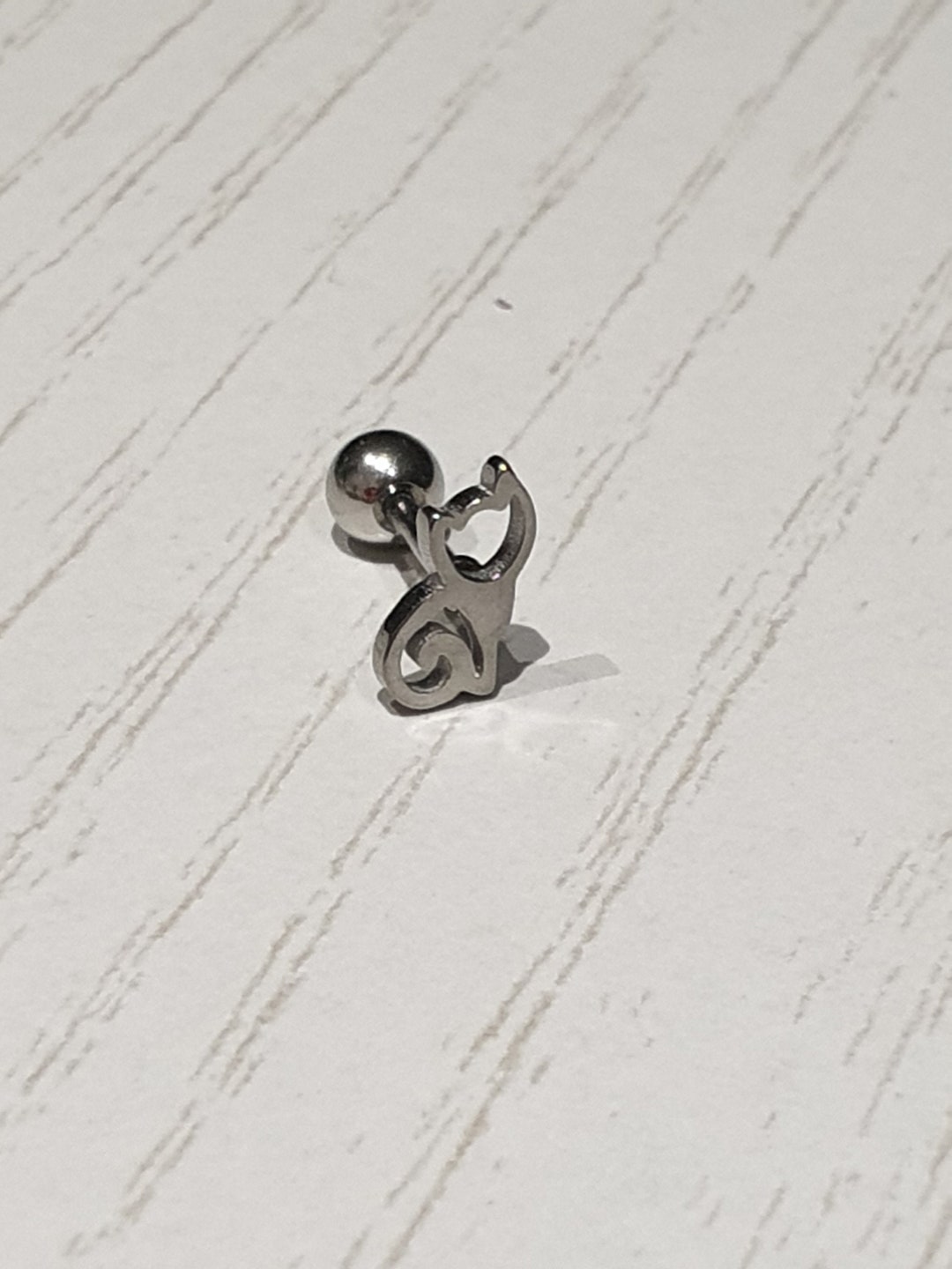 Piercing Cat / Ear / Tragus / Helix / 20G / 6 Mm Long - Etsy UK