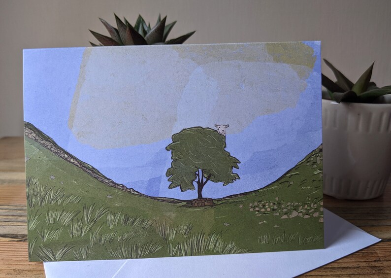 Sycamore Gap Greetings Card - Choice of 2 Designs - Etsy UK