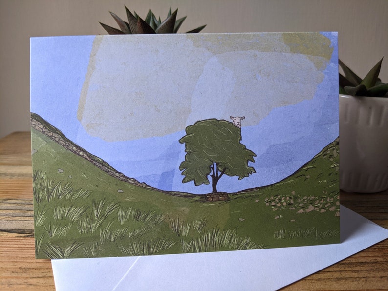 Sycamore Gap Greetings Card - Choice of 2 Designs - Etsy UK