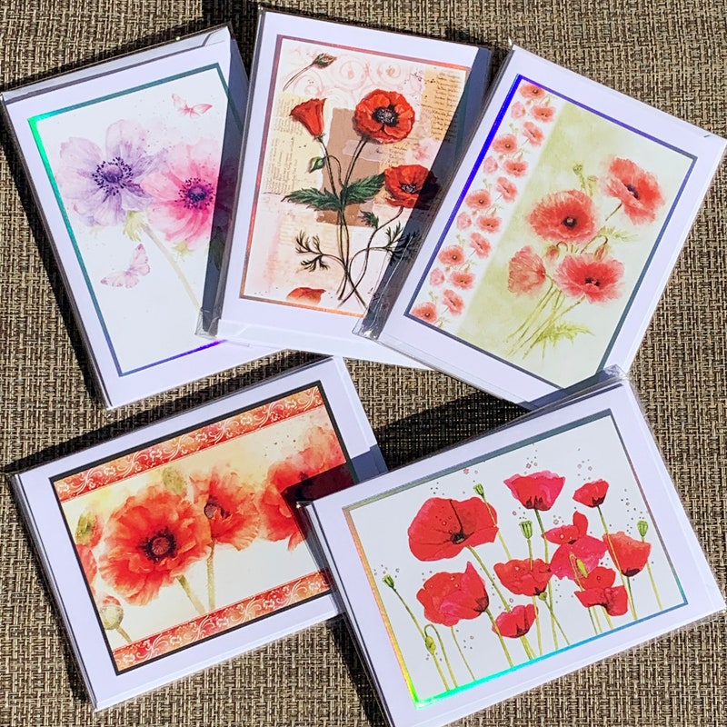 Poppy Cards - Etsy UK
