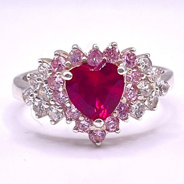 Pink Cz Ring - Etsy