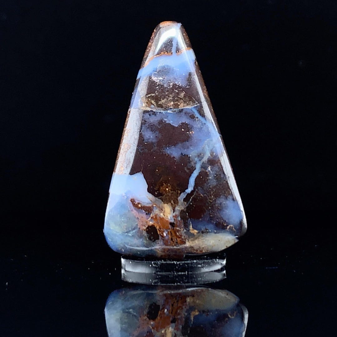 11.6 CT - Genuine Australian Boulder Opal Half Drilled Bead, Winton ...