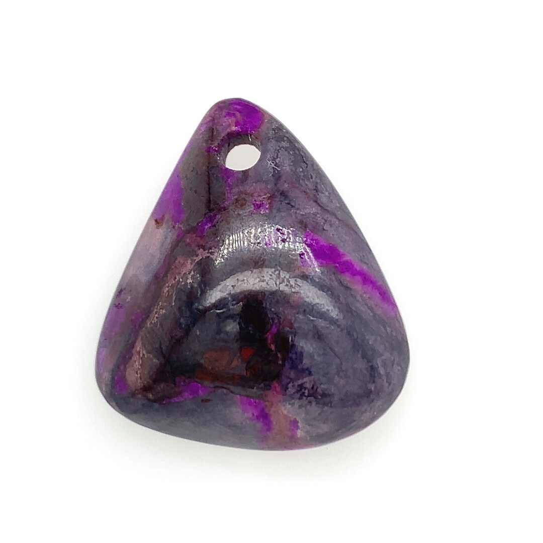 51 Ct Genuine Sugilite Pendant Bead For Charm Or Necklace Design