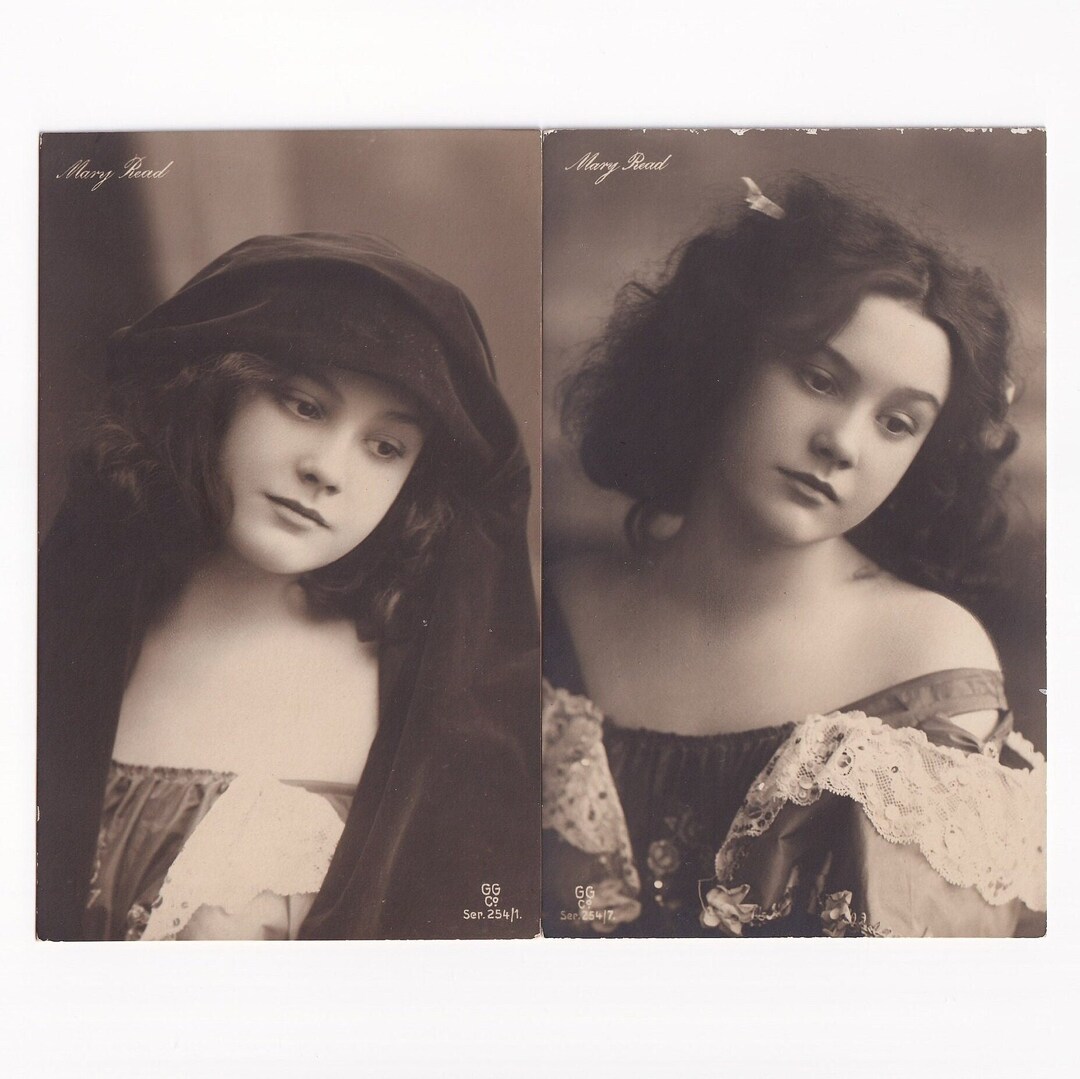 Mary Read, the Dancer of the Tiller Girls With and Without Headgear, 2 ...
