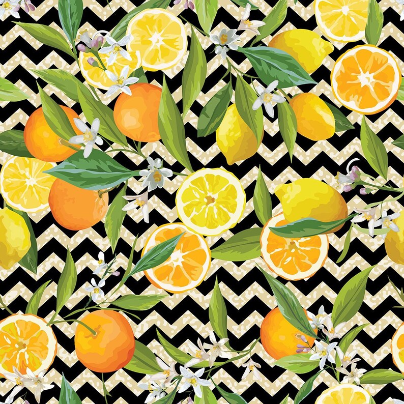 Lemon Print in 9 Different Designs Upholstery Fabric by the - Etsy