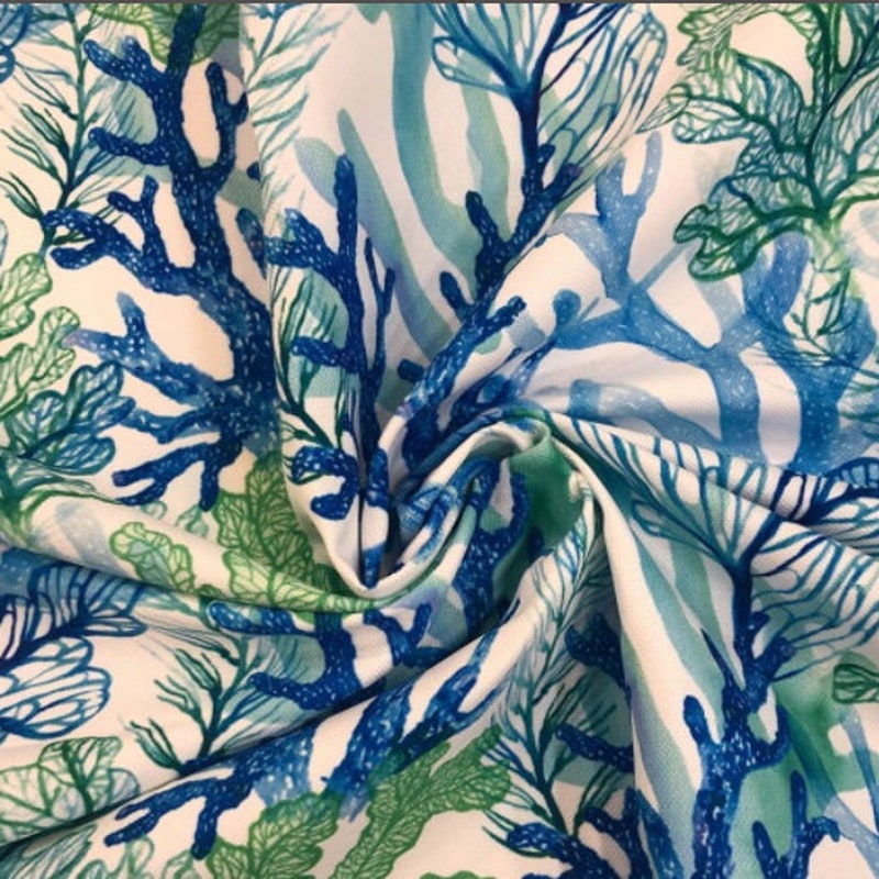 Blue Green Fabric - Etsy