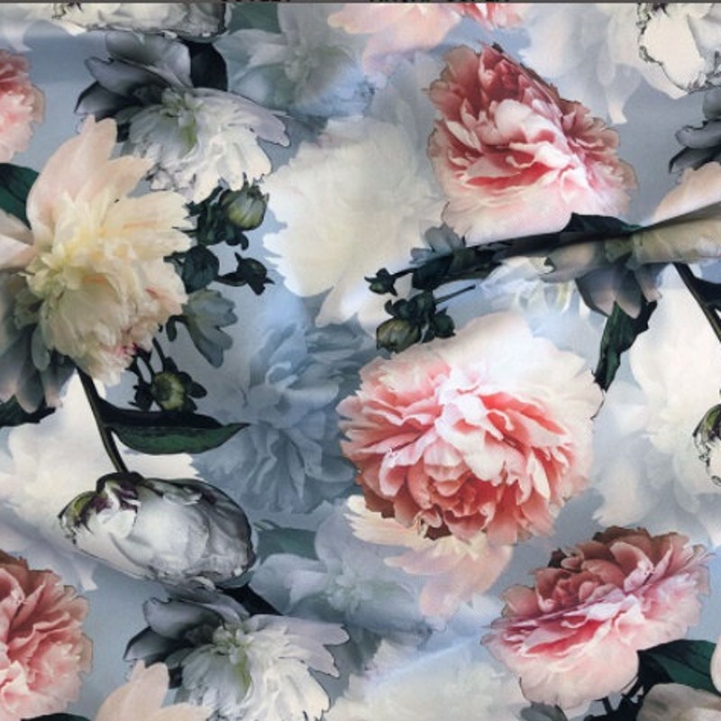Peony Fabric - Etsy