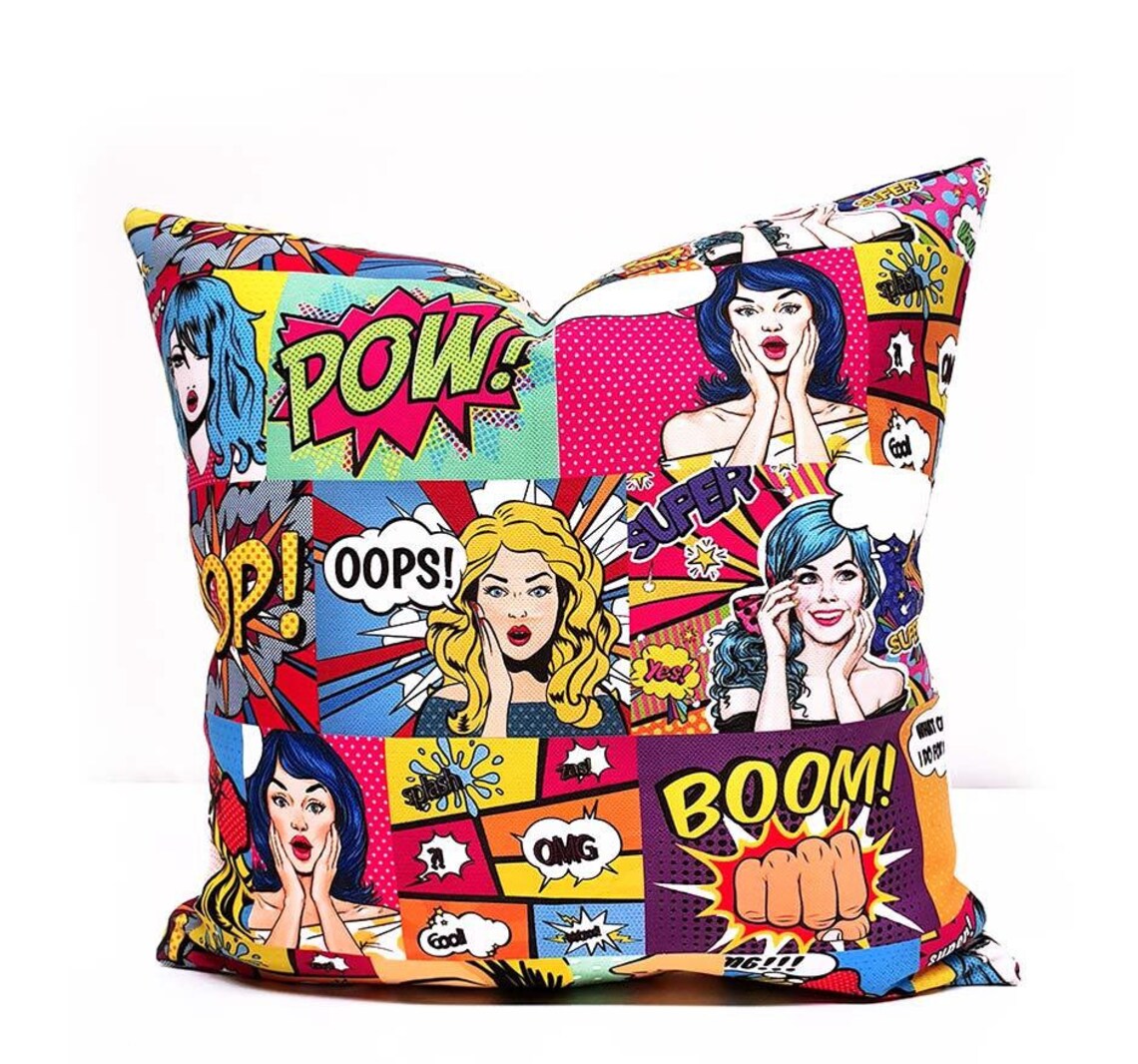 POP ART Designed Digital Printed Polyester Upholstery Fabric - Etsy