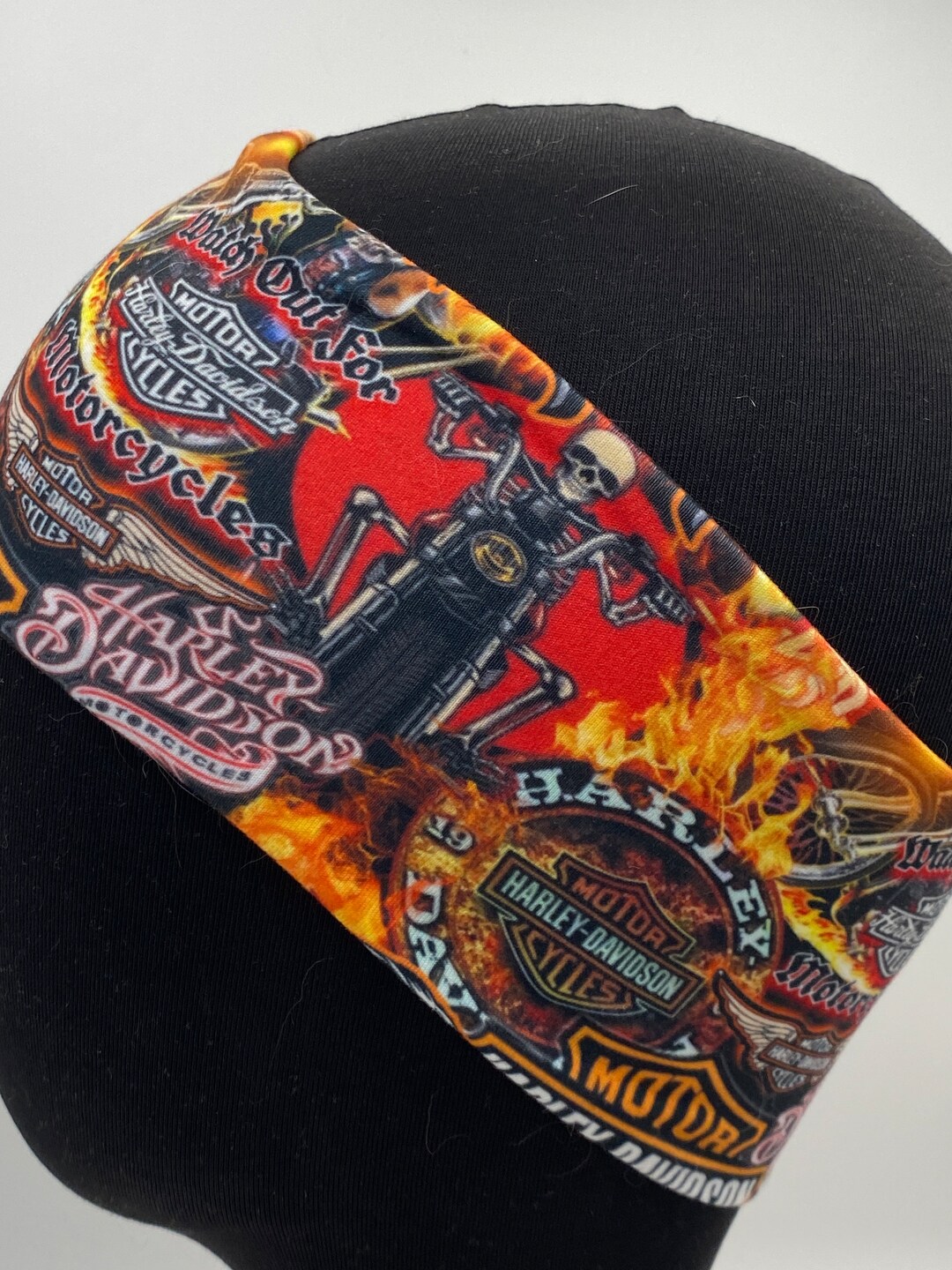 Harley Davidson Skeleton Riding Motorcycle Headband Useful Gift for ...