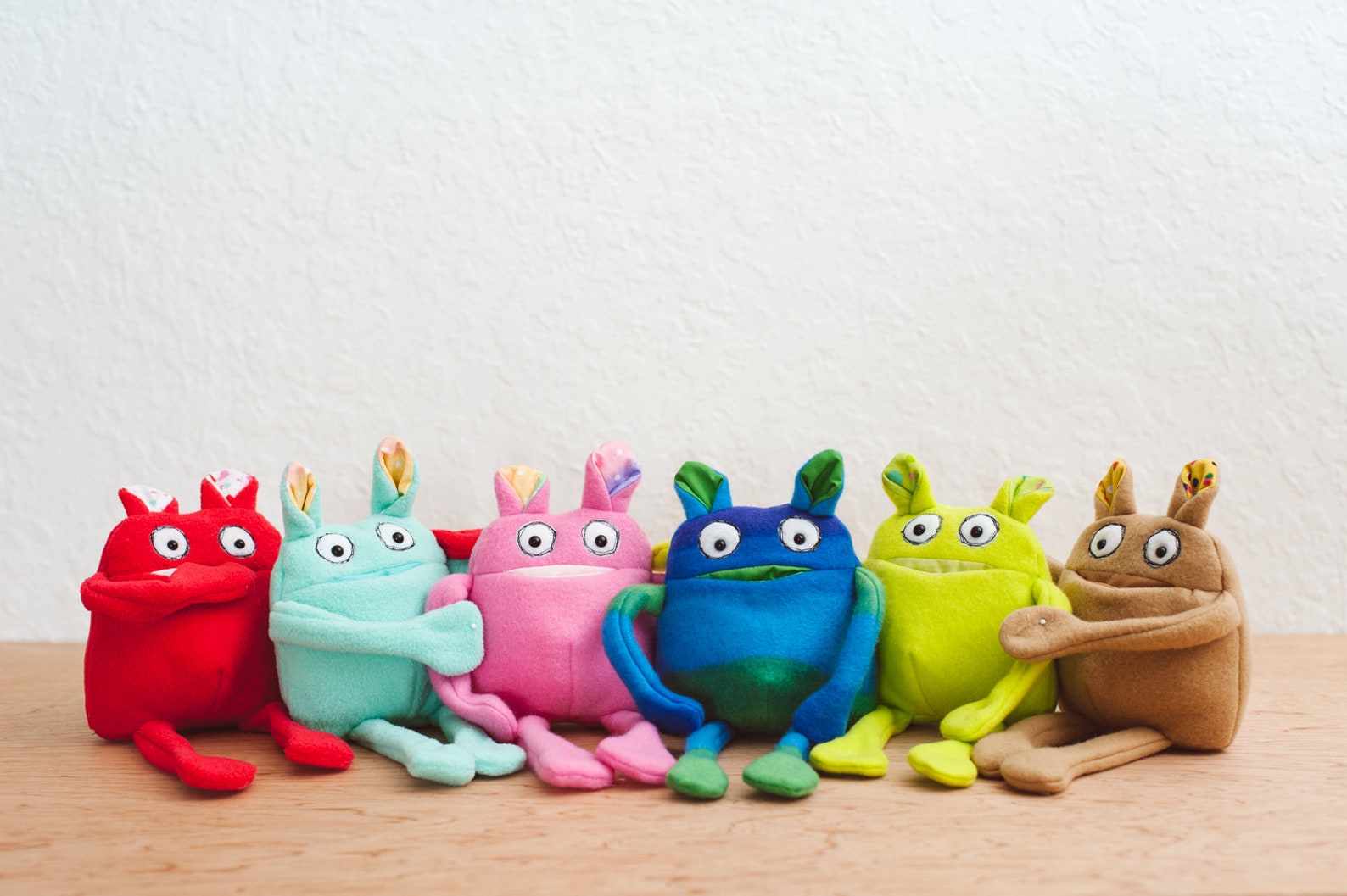 Pink plush monster Monster with a Pocket Mouth Plush | Etsy