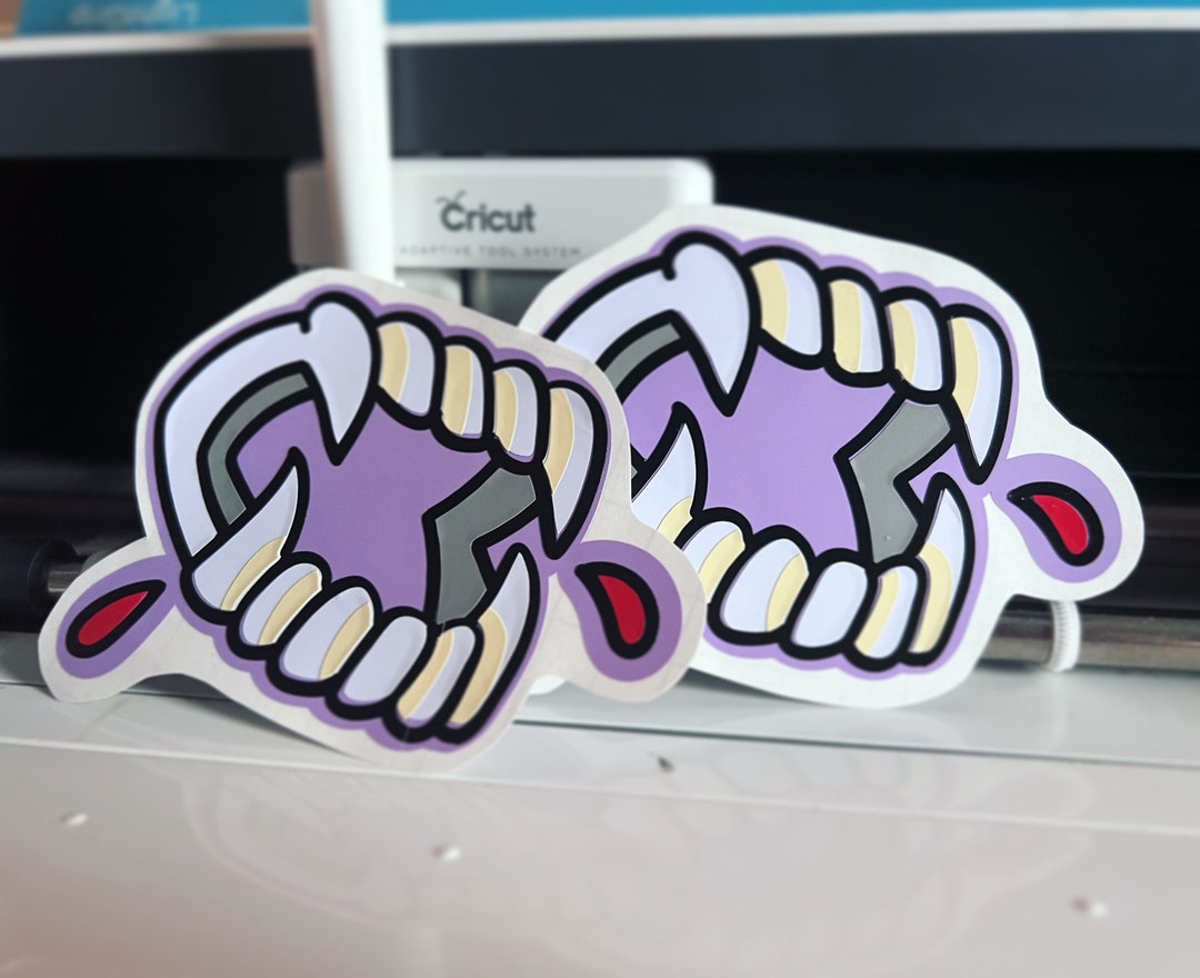 Vampire Teeth Sticker, Vinyl Decal Sticker, Spooky, Halloween, Vampire ...