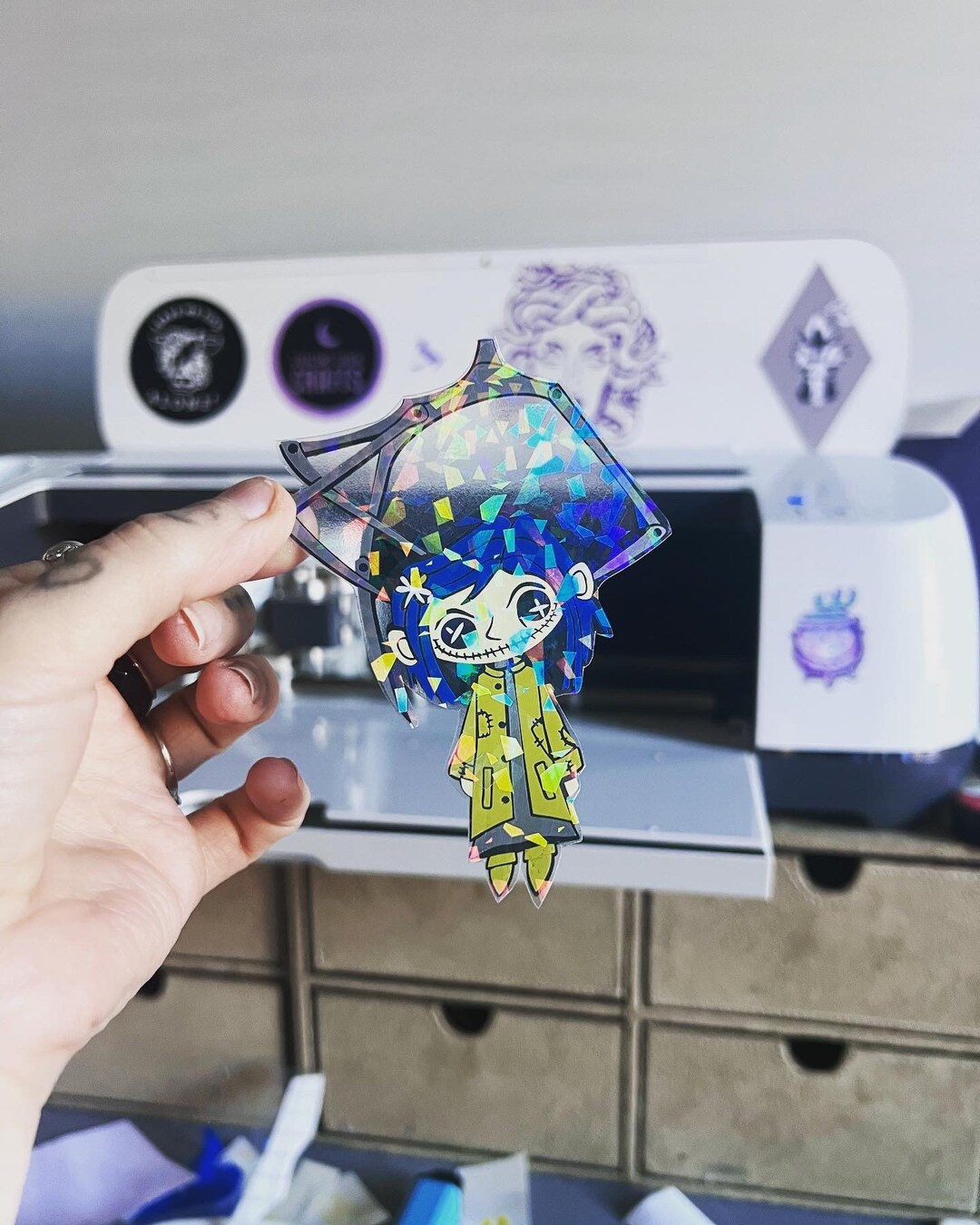 CORALINE Vinyl Decal Sticker Coraline Doll Sticker - Etsy UK