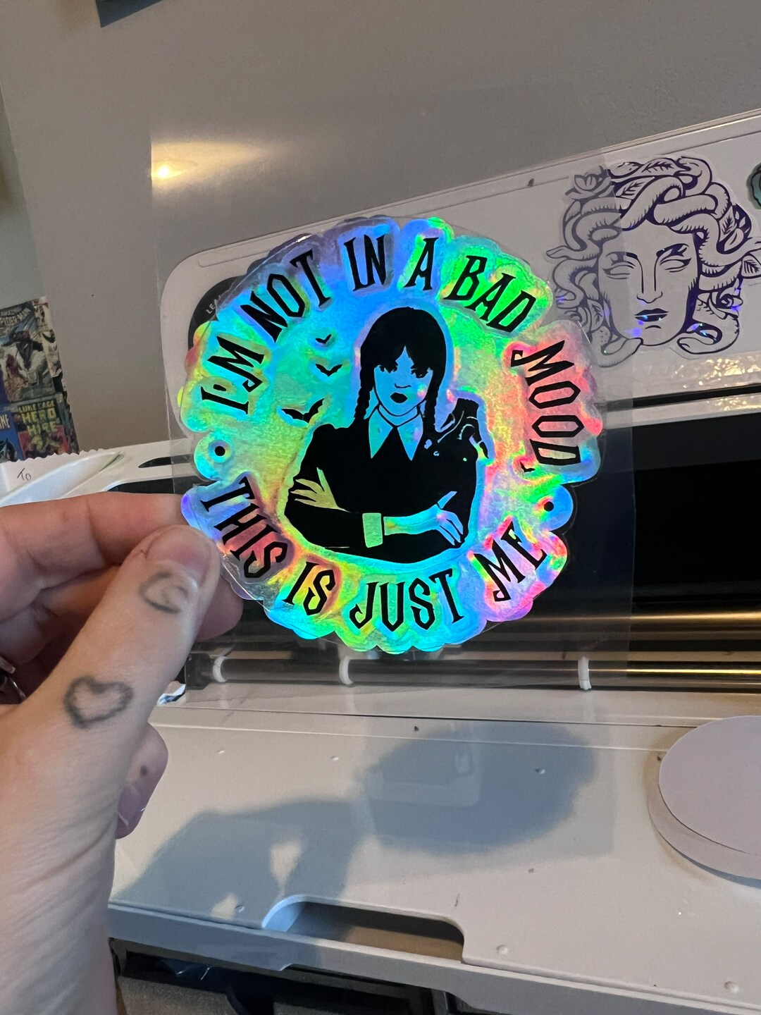 Wednesday Addams Decal Sticker, Vinyl Sticker, the Addams Family ...