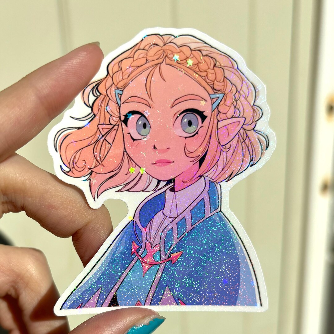 3” Sparkly BOTW Zelda Sticker - Etsy