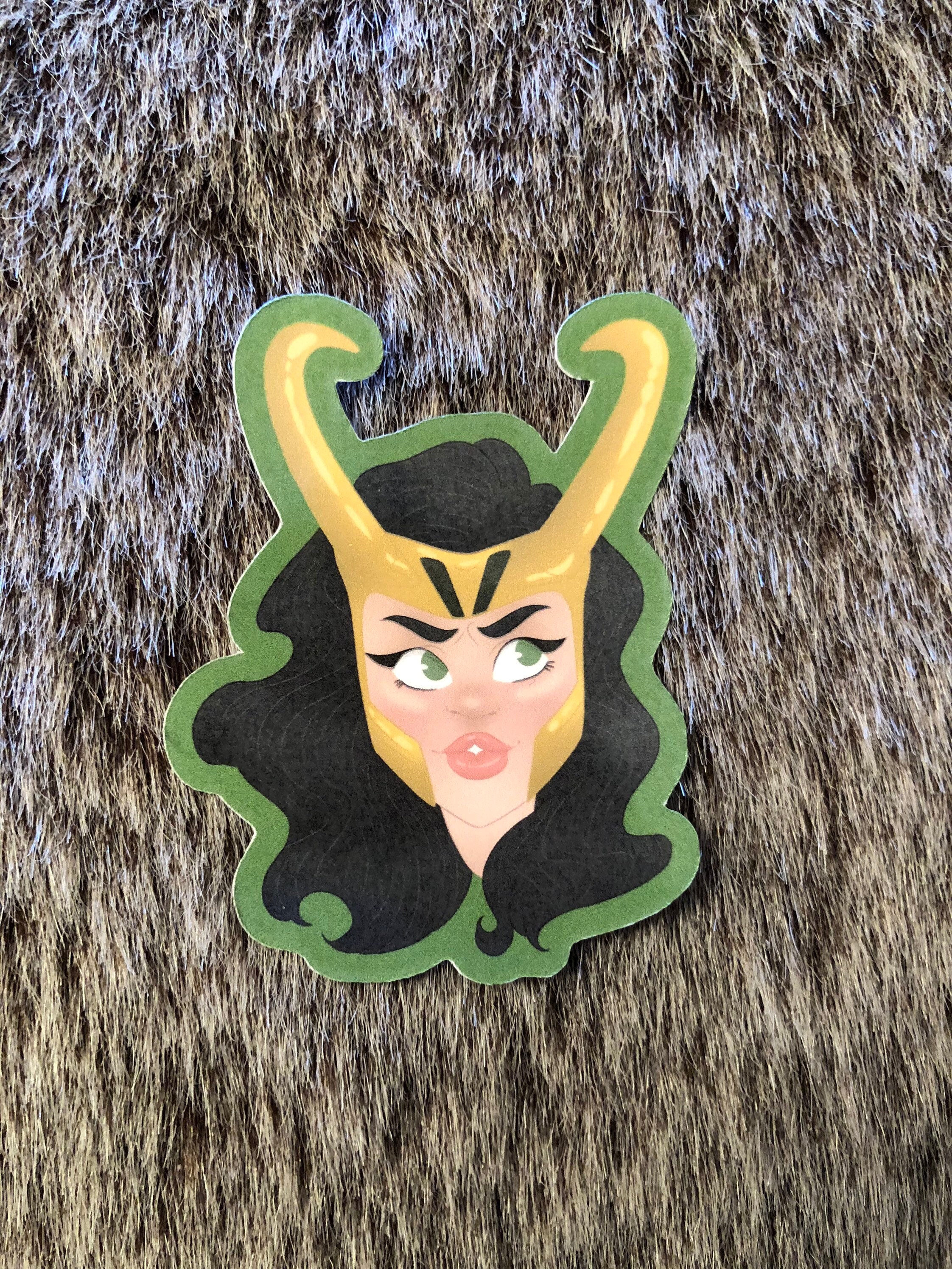 Laptop Loki Sticker Thor Sticker Avengers Sticker Glossy Waterproof ...