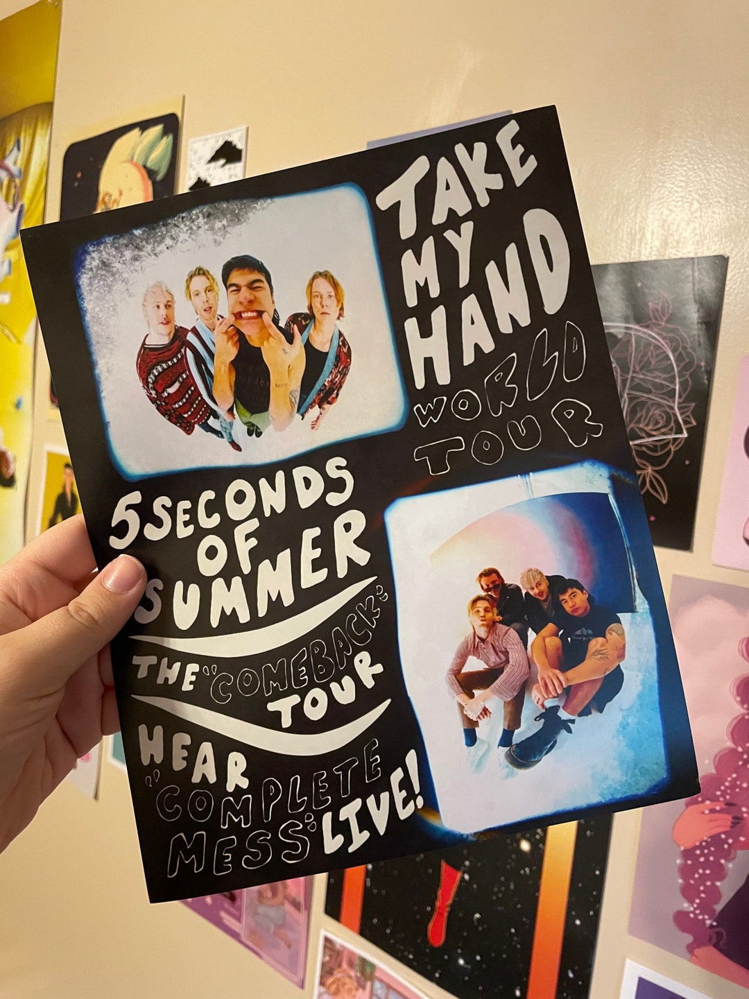 5SOS Take My Hand World Tour Poster - Etsy