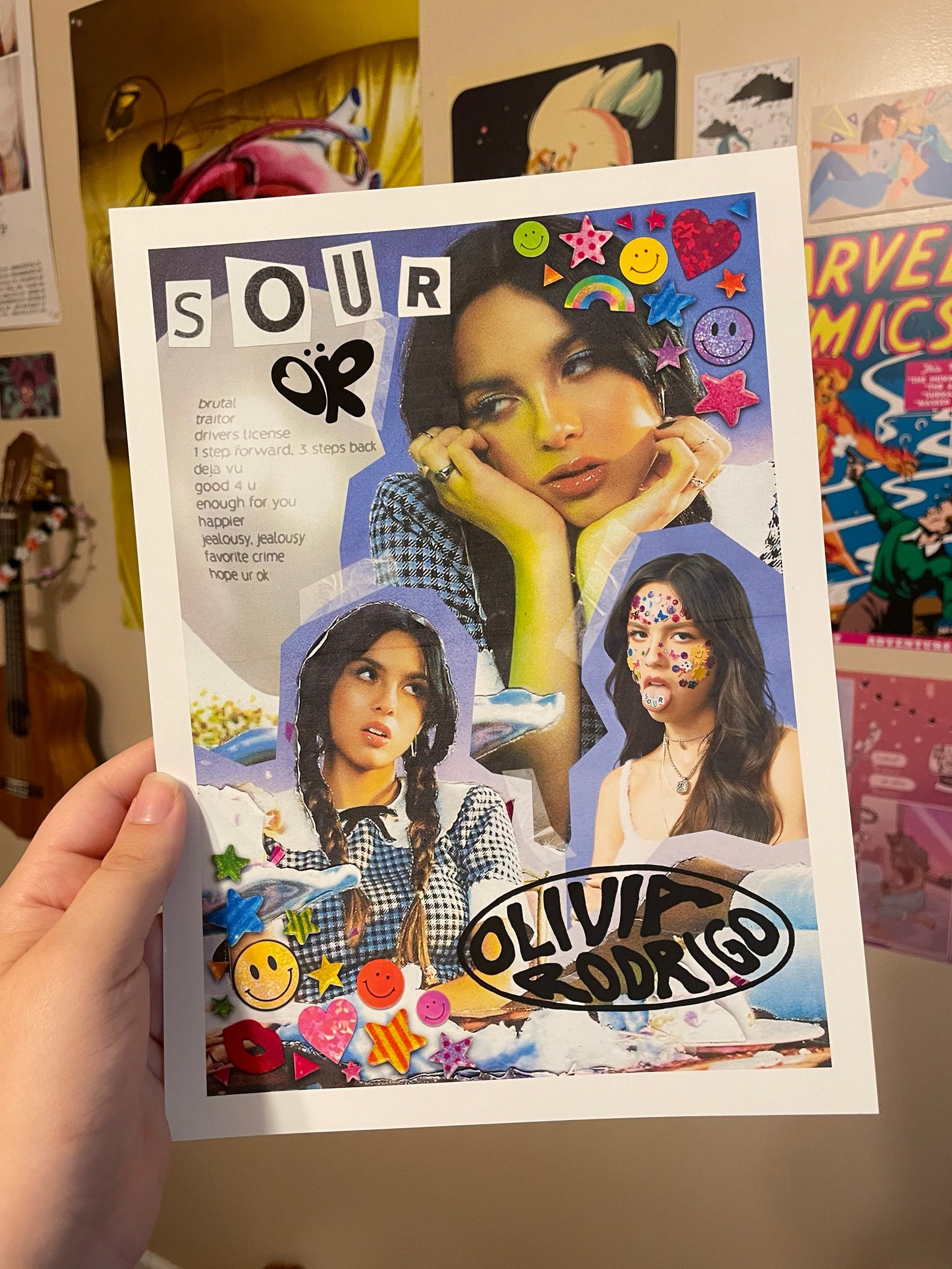 SOUR Olivia Rodrigo Poster Print | Etsy