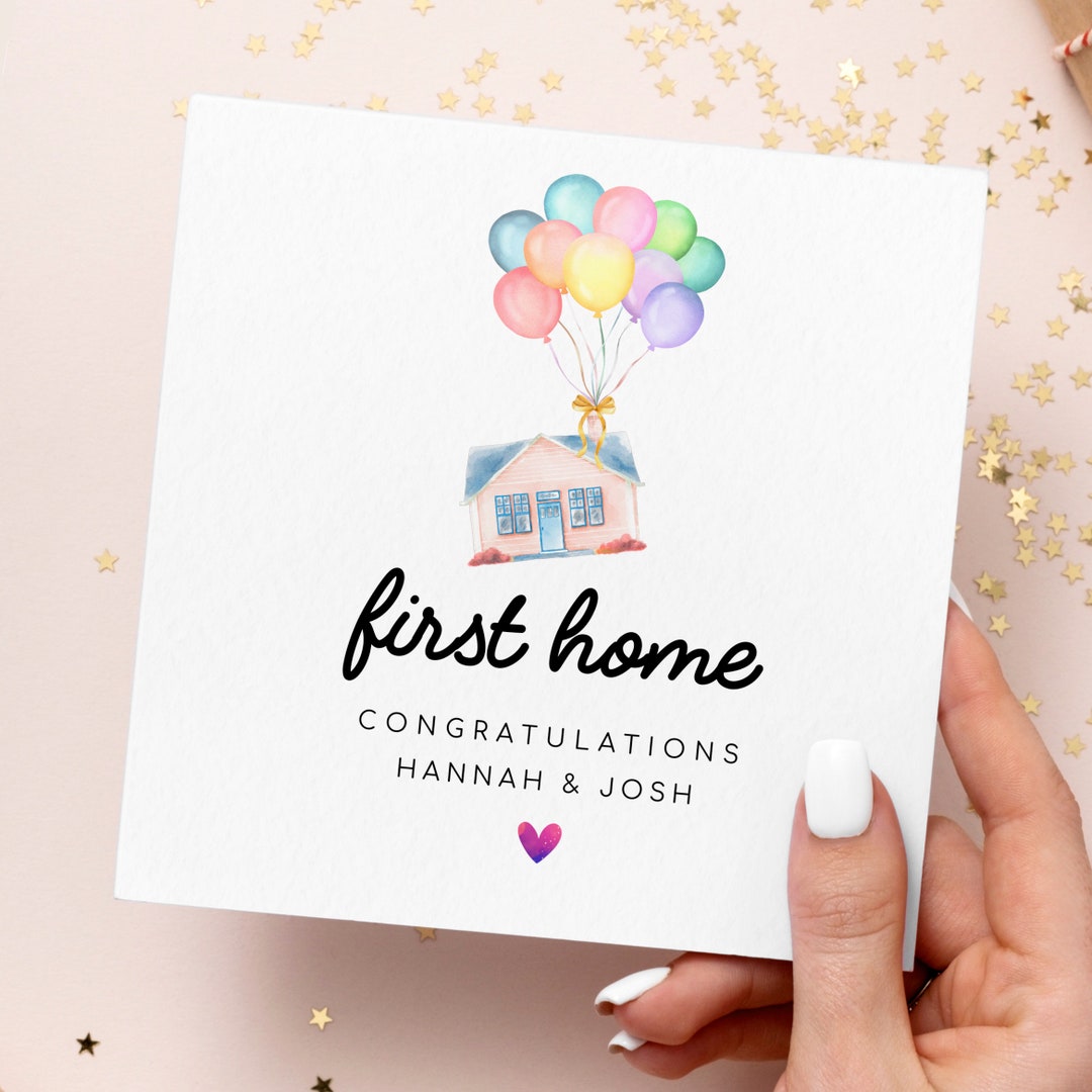 First Home Card, Personalised Congratulations on New House Card ...