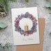 5x Christmas Watercolour Cards, Winter Holidays Card Set, Mountains ...