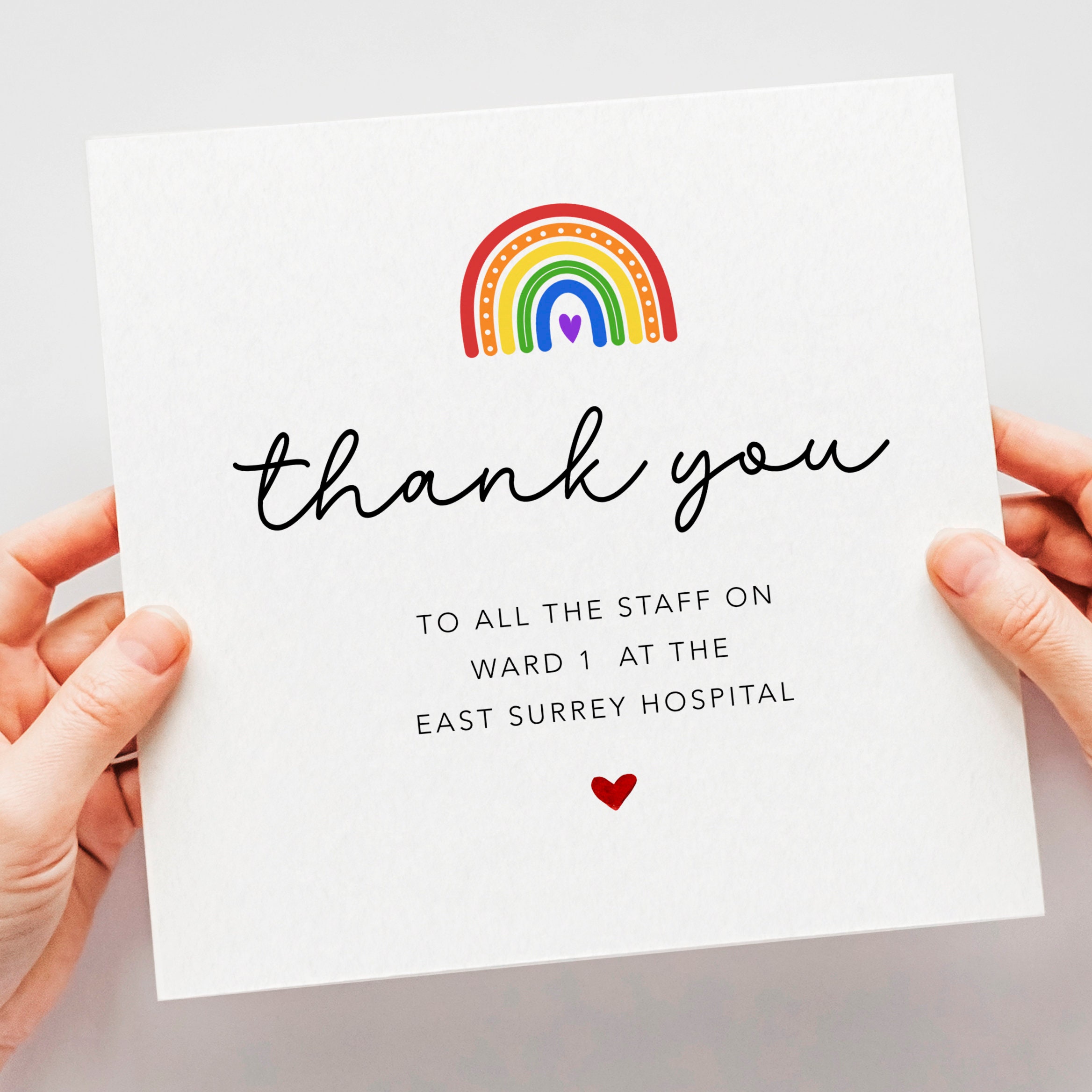 Thank You Card Nursing Placement